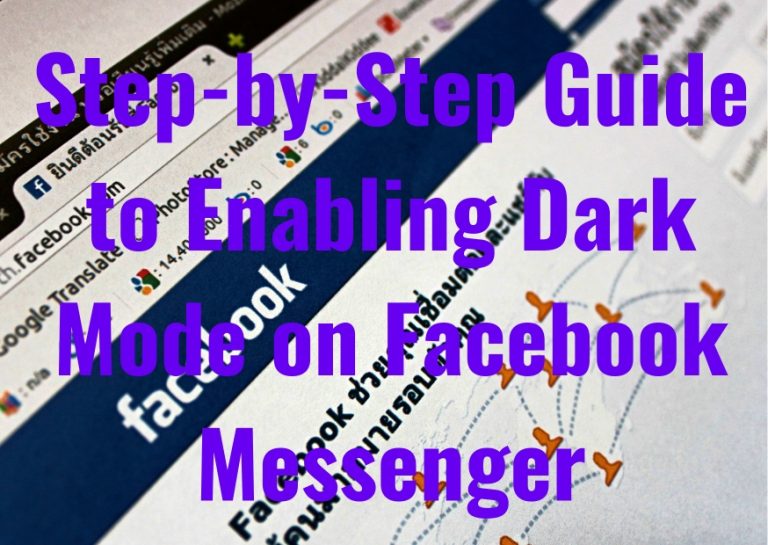 How to Enable Dark Mode on Facebook Messenger (2023) - Boostmeup