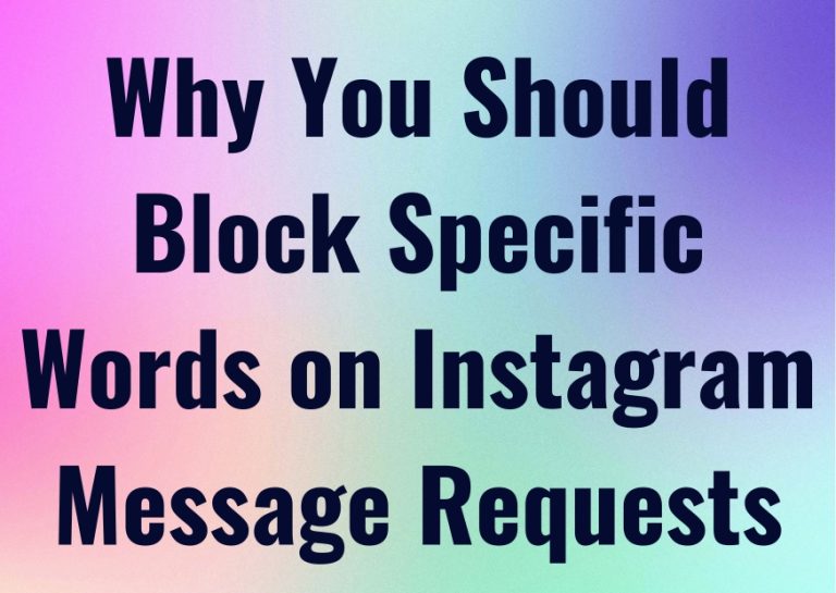 How to Block Specific Words on Instagram Message Requests (2023) - Boostmeup