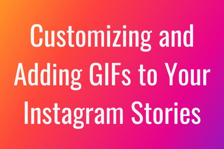 How to Add GIFs to Instagram Stories Using GIPHY App (2023) - Boostmeup