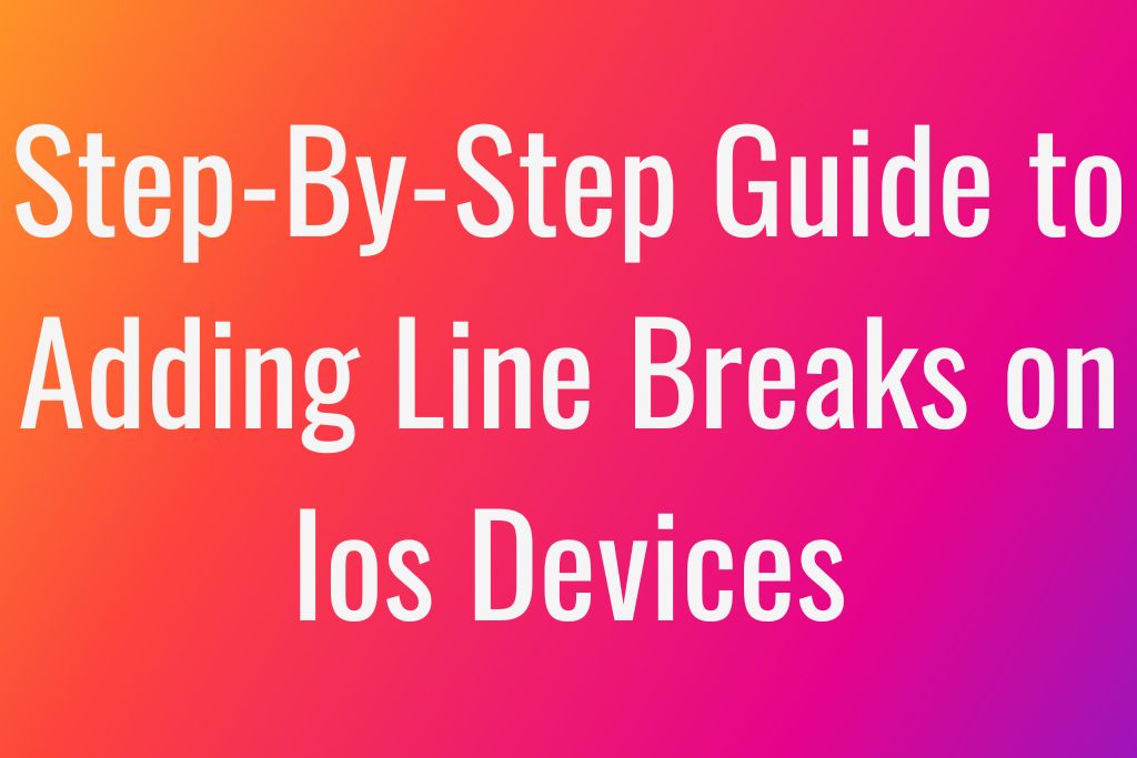 How To Add Line Break In Your Instagram Captions - Boostmeup